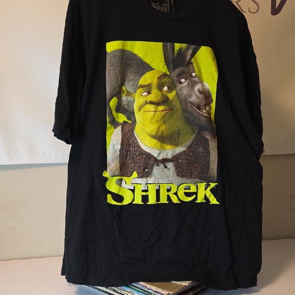 Dreamworks | Shirts | Dreamworks Shrek Black Cotton Tee | Poshmark